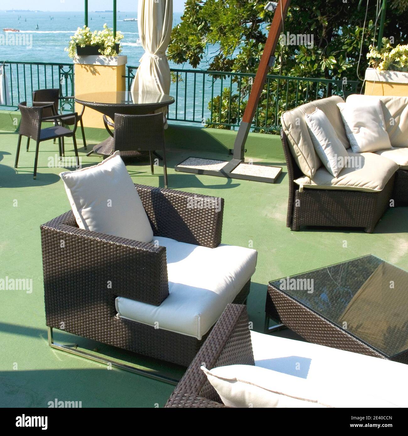 Padigilione Paradiso (Paradise Pavillion), roof terrace Stock Photo - Alamy