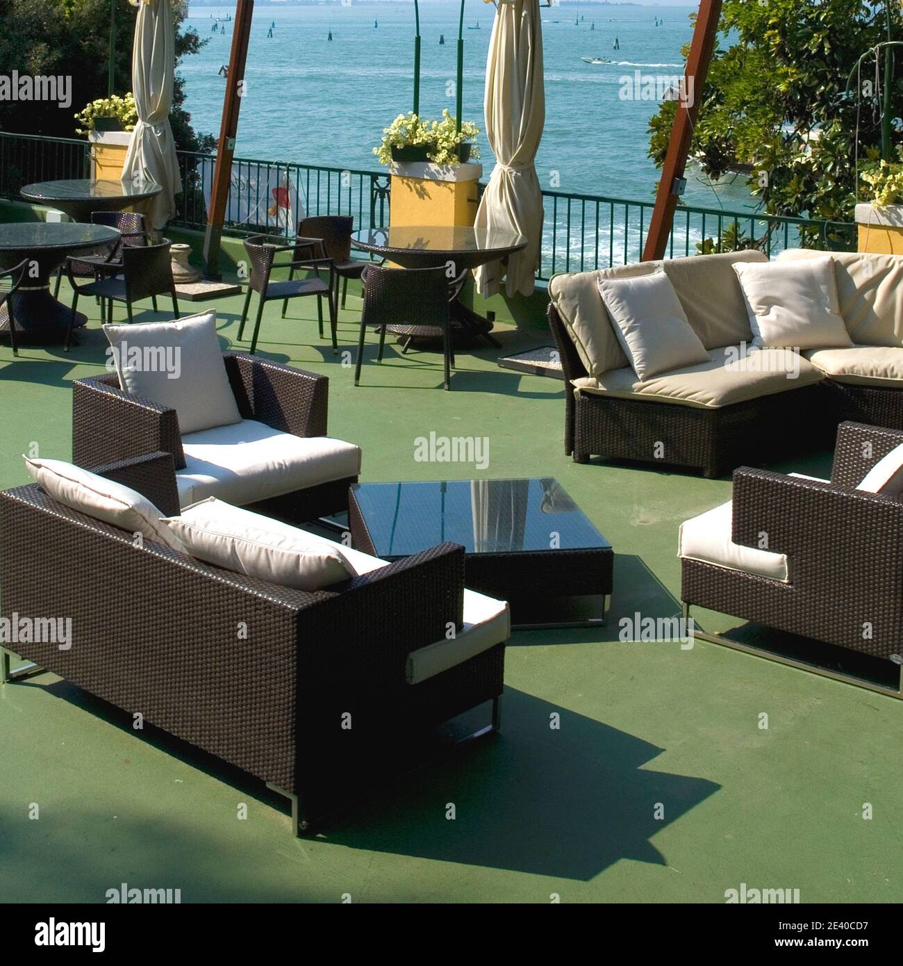 Padigilione Paradiso (Paradise Pavillion), roof terrace Stock Photo - Alamy