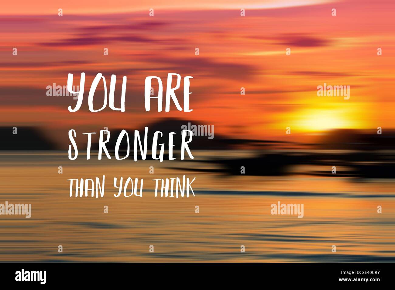You are stronger than you think. Workplace inspirational quote poster ...