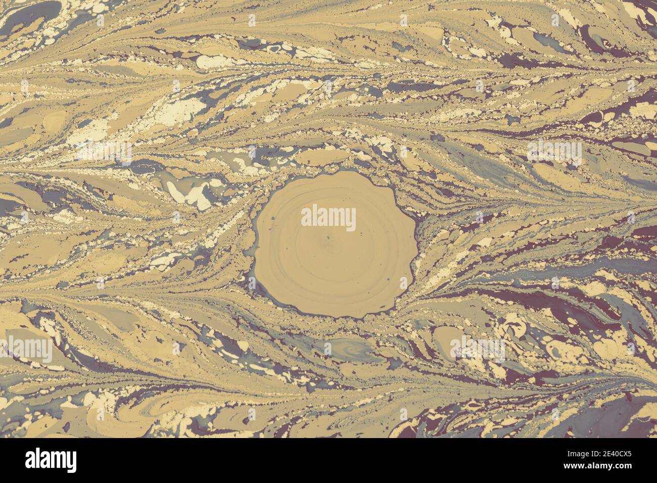 Ebru technique pattern in light brown and gray colors Stock Photo - Alamy