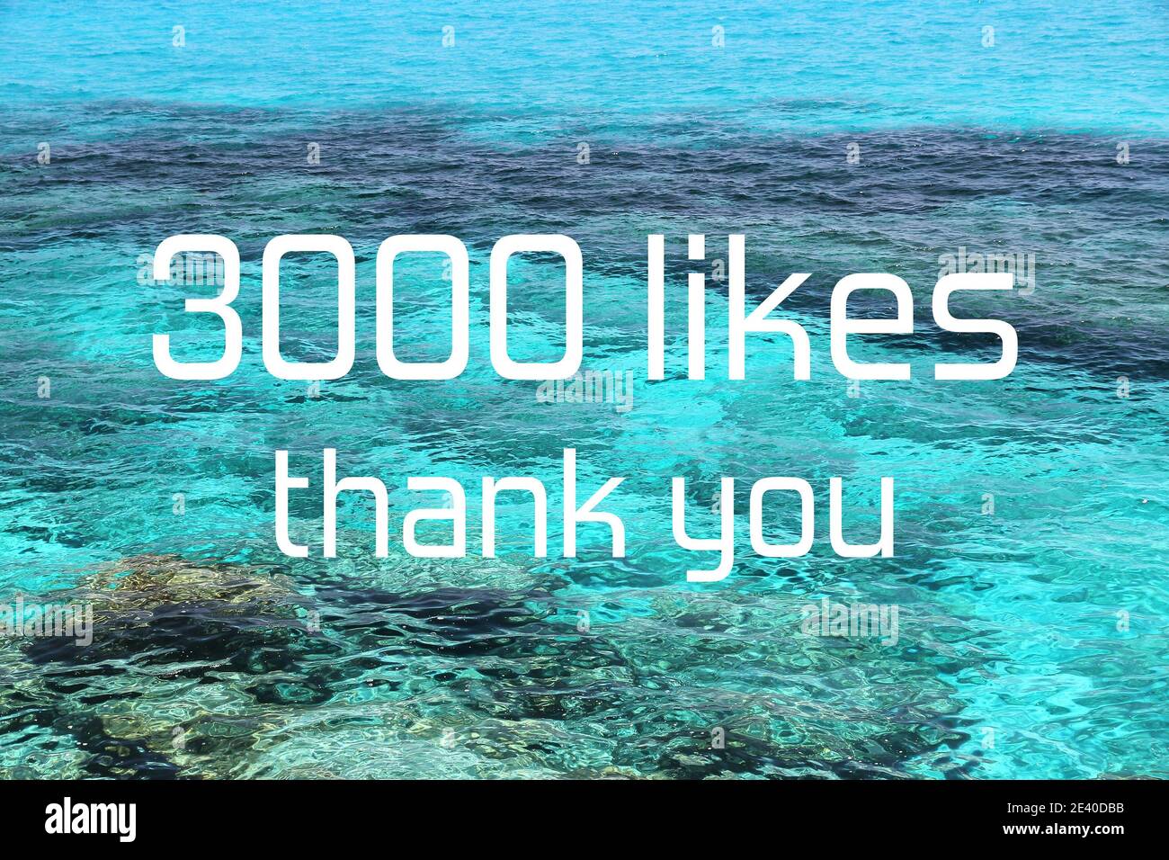 3000 likes. Thank you banner. Social media milestone Stock Photo - Alamy