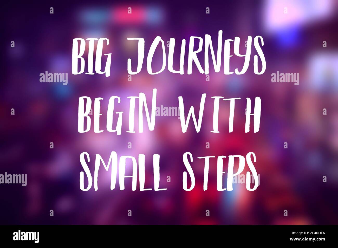 Big journeys begin with small steps. Inspirational quote poster ...