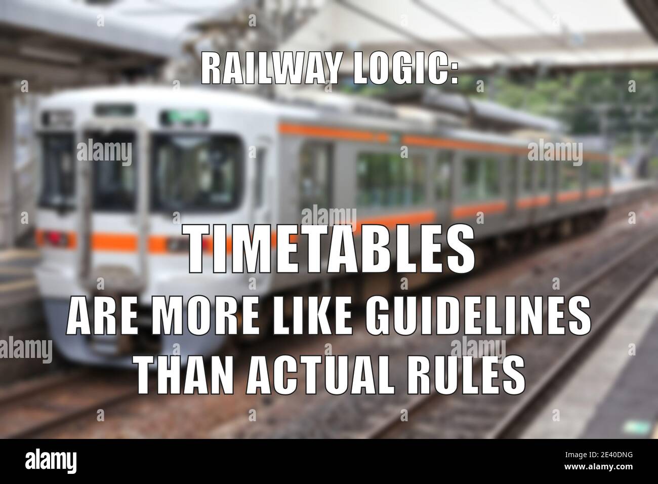 Railway logic funny meme for social media sharing. Public ...