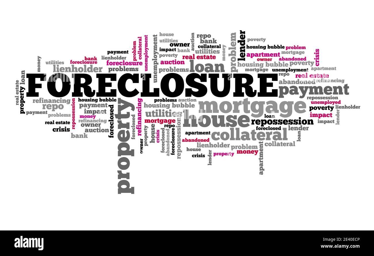 Foreclosed sign Cut Out Stock Images & Pictures - Alamy