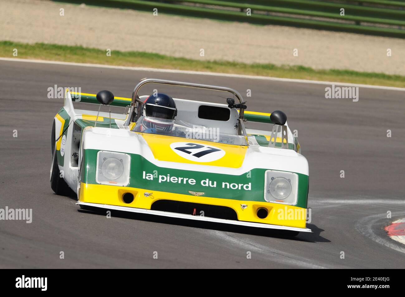 Imola Italy - 8 June 2012: CHEVRON B 36 BMW 1976 driven by L. ROSSIAUD ...