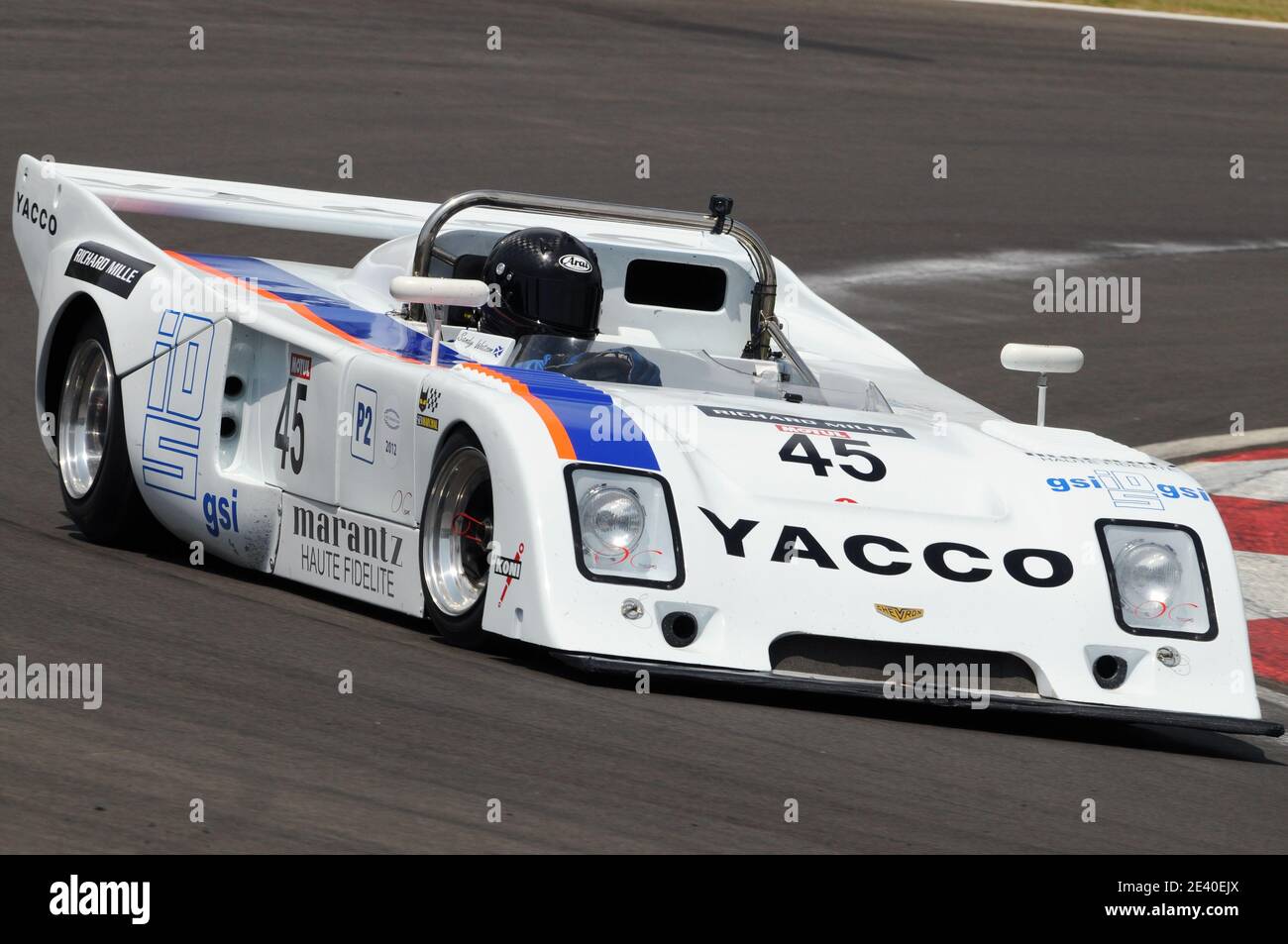 Imola Italy - 8 June 2012: CHEVRON B 36 BDG 1976 driven by S. WATSON ...
