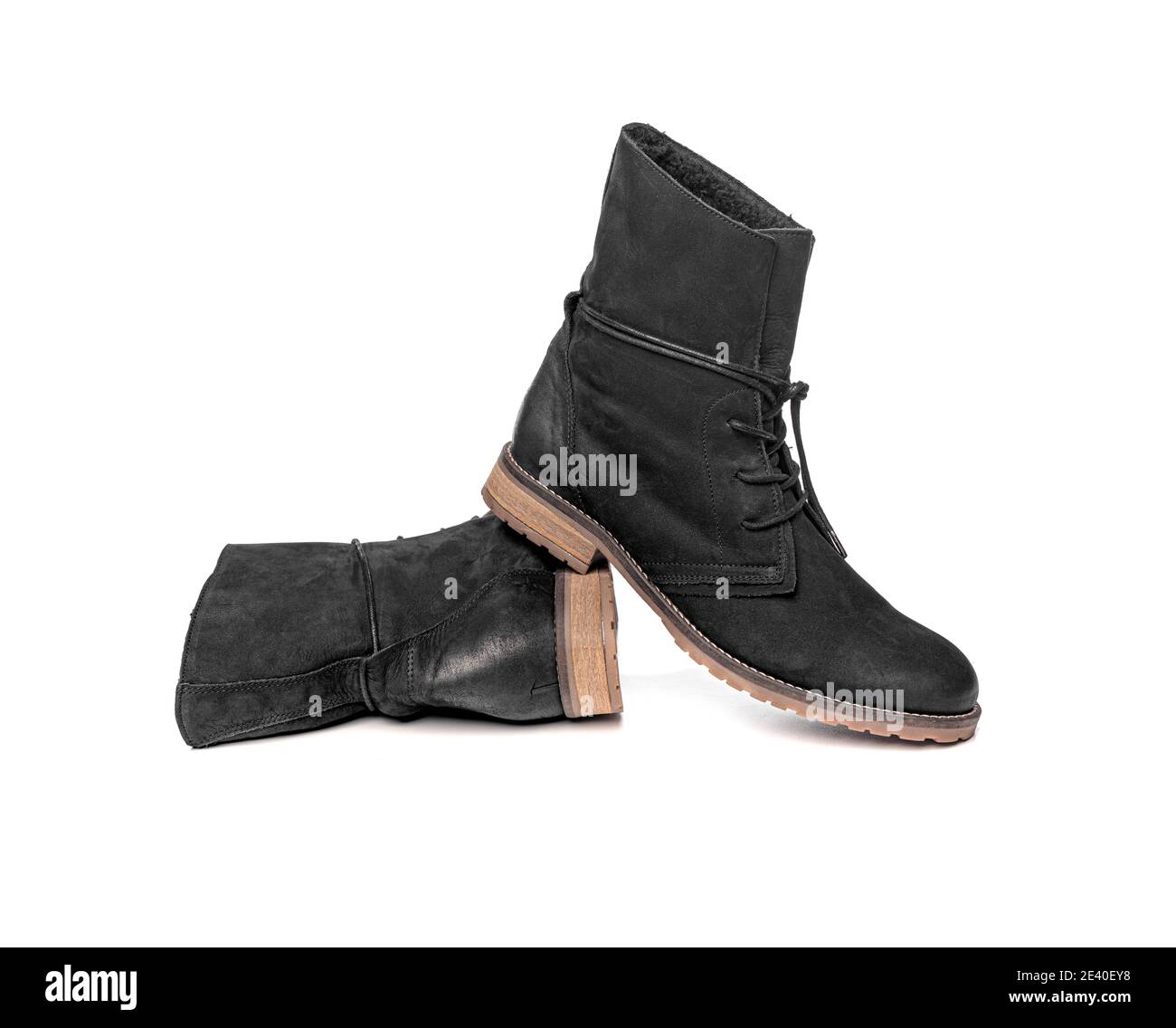 Woman winter walk Cut Out Stock Images & Pictures - Alamy