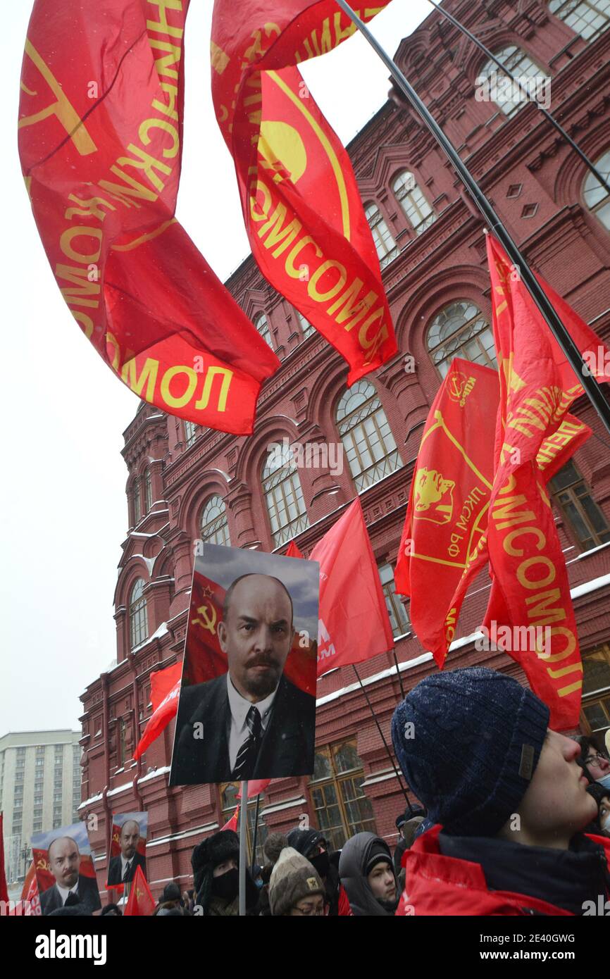 Anniversary of the death of V.I. Lenin (Ulyanov)Flower-laying ceremony ...