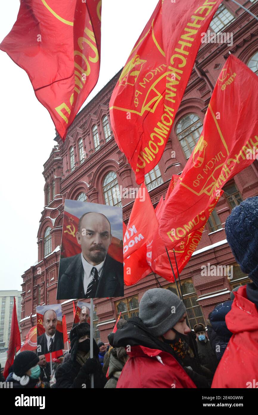Anniversary of the death of V.I. Lenin (Ulyanov)Flower-laying ceremony ...