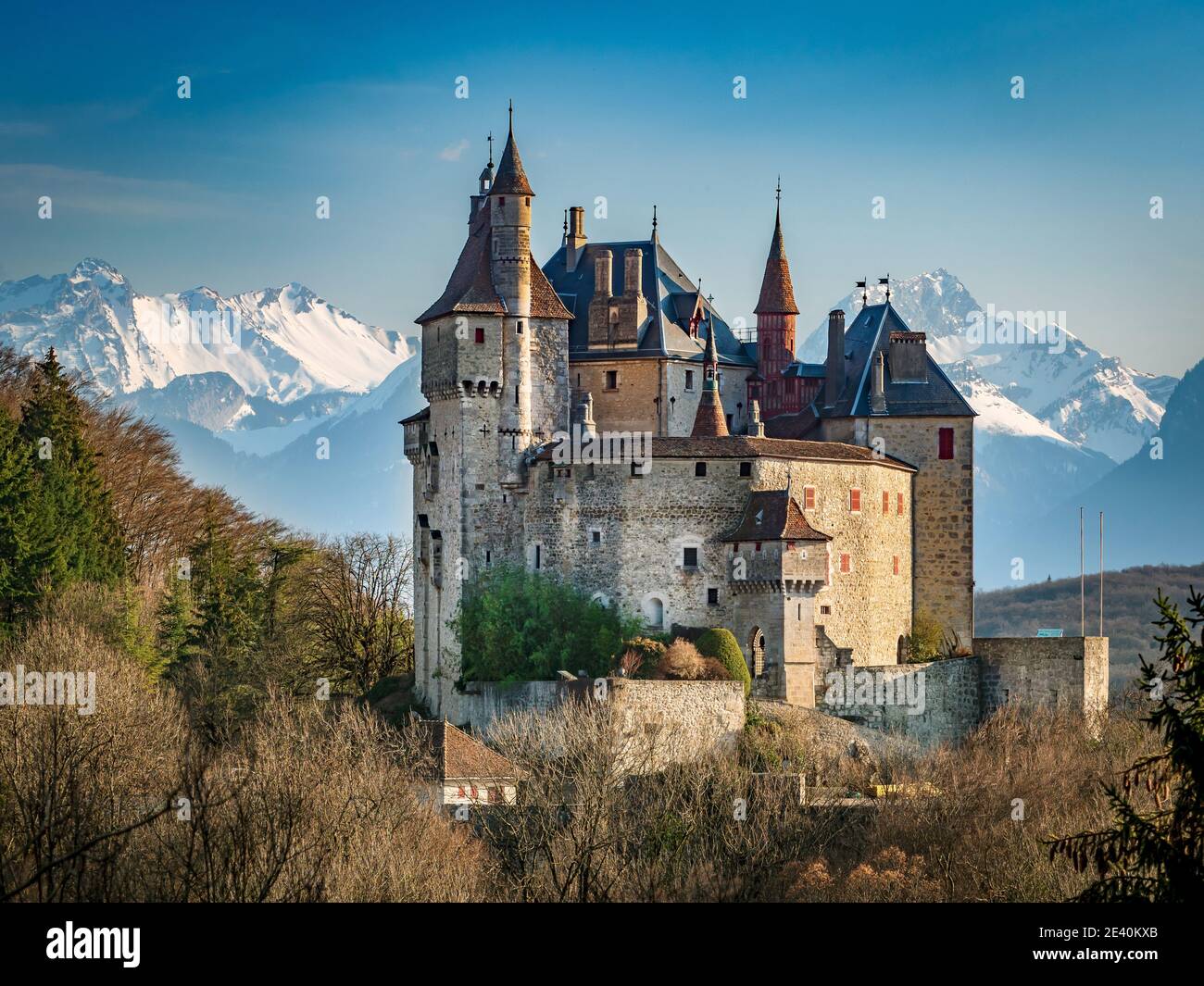 Menthon-Saint-Bernard (central-eastern France): the castle, building ...