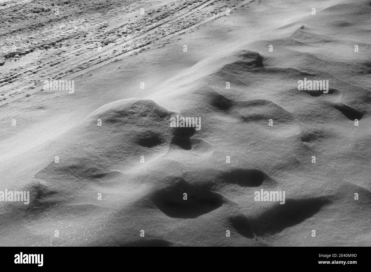 Snow chunks Black and White Stock Photos & Images - Alamy
