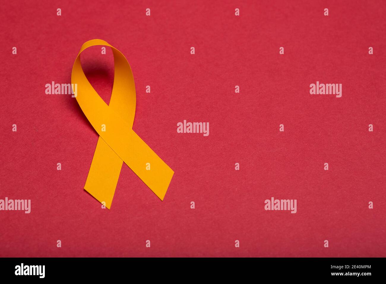 Orange cancer ribbon hi-res stock photography and images - Alamy