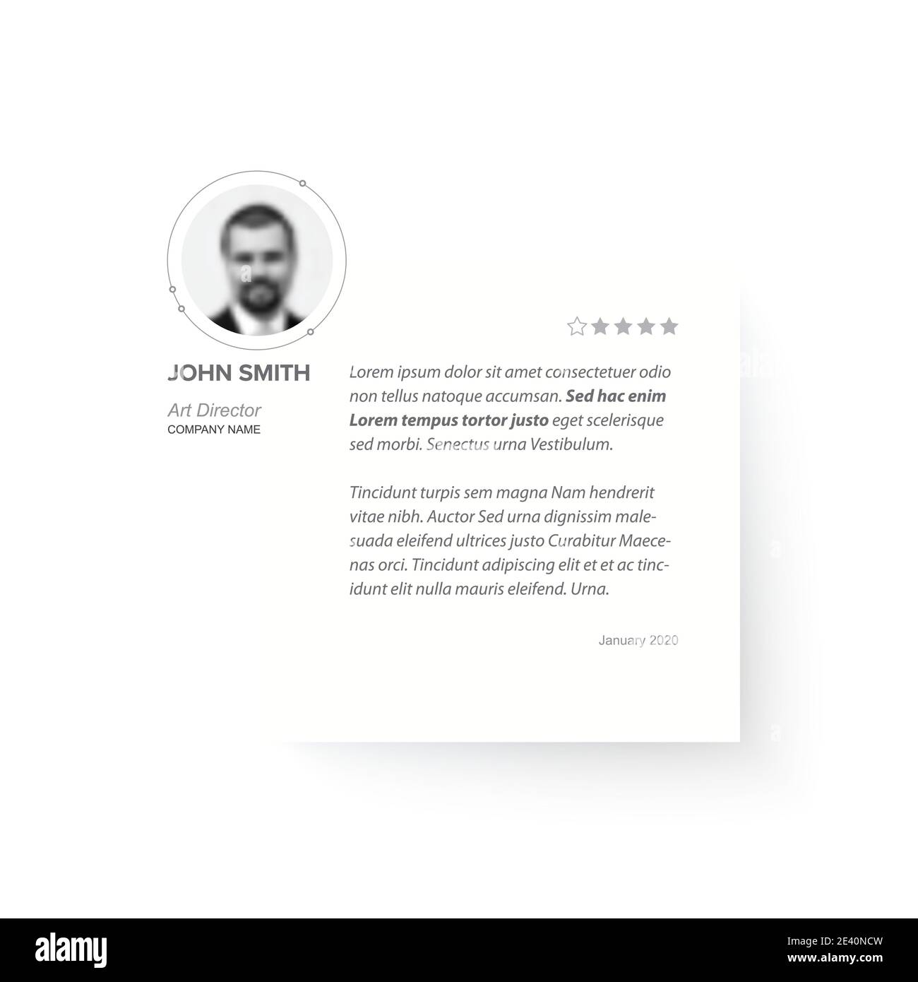 Review section layout hi-res stock photography and images - Alamy