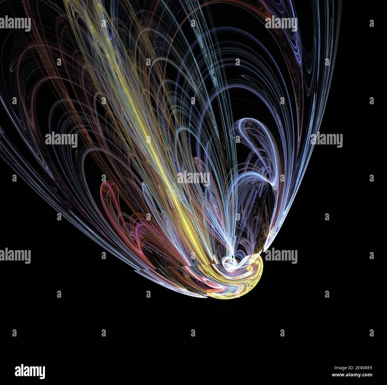 image of one Illustration of digital fractal Stock Photo - Alamy
