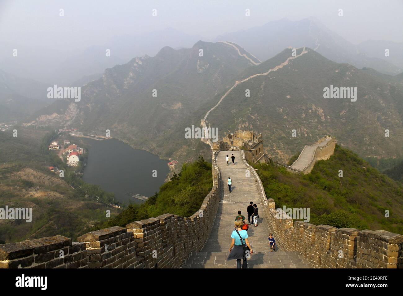 Great Wall of China with air pollution Stock Photo - Alamy