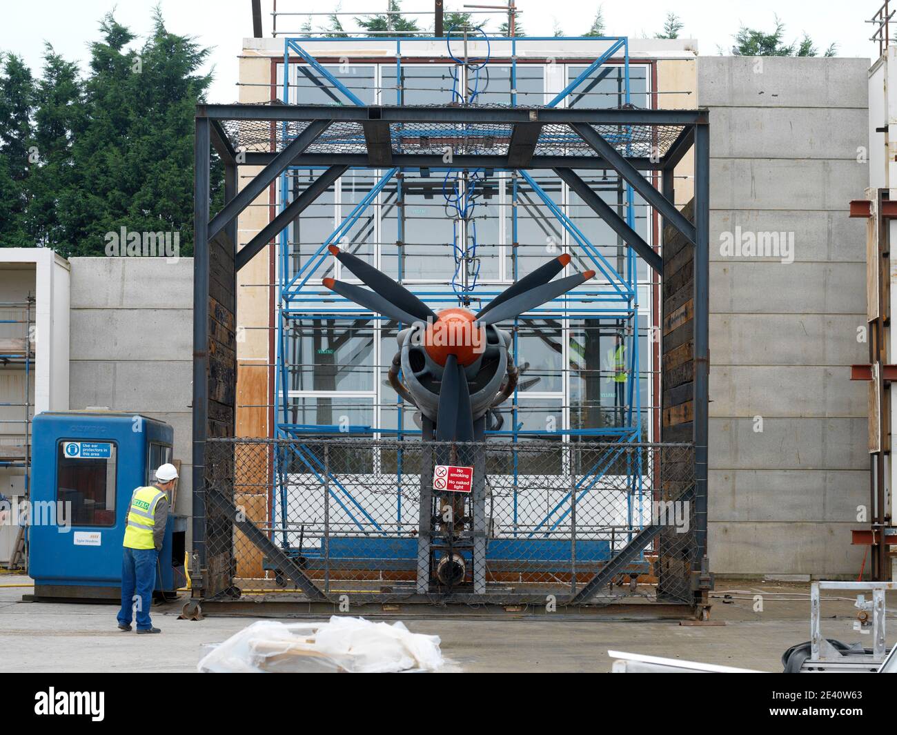 Velfac window testing; Taylor Woodrow Testing centre Stock Photo - Alamy