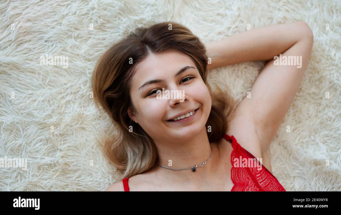 Bed night one person from above hi-res stock photography and images - Alamy