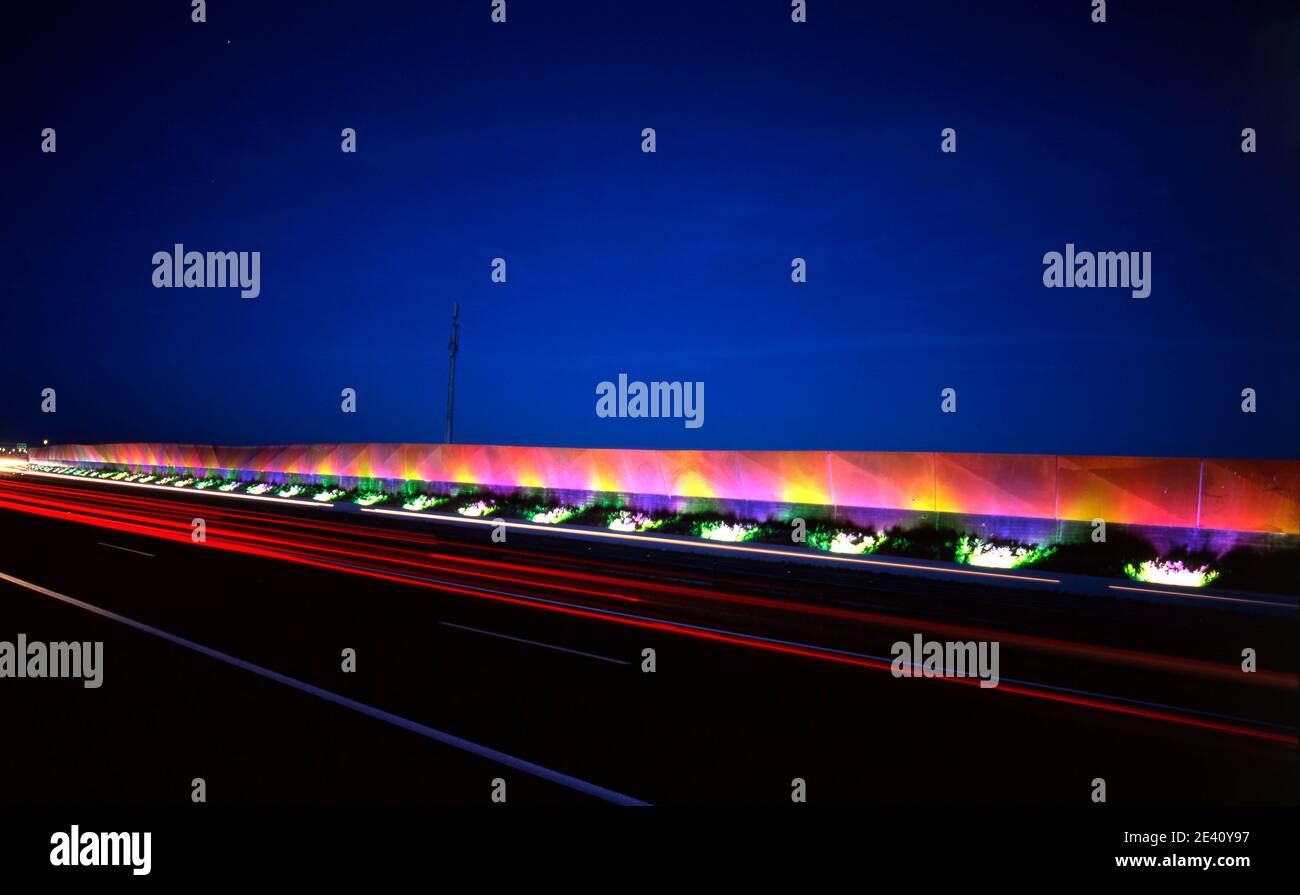 Hume freeway footbridge, Craigieburn Bypass, Hume freeway, Barry Road ...
