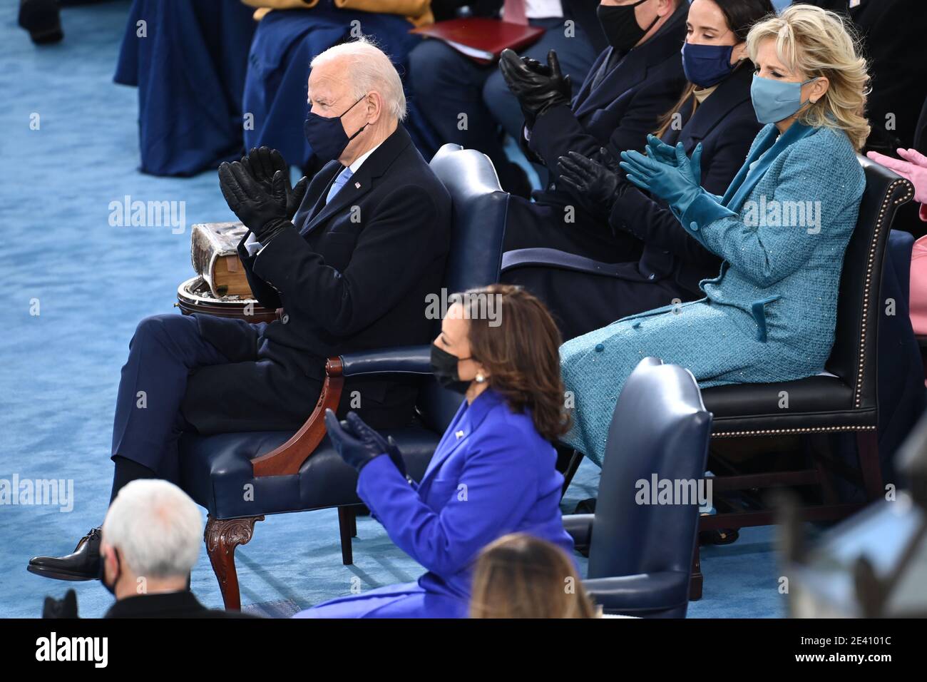 US President-elect Joe Biden, US Vice President-elect Kamala Harris and ...