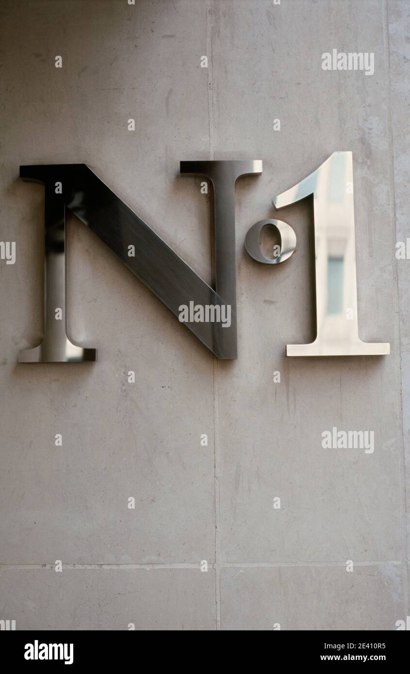 Numbers - No 1 Stock Photo - Alamy