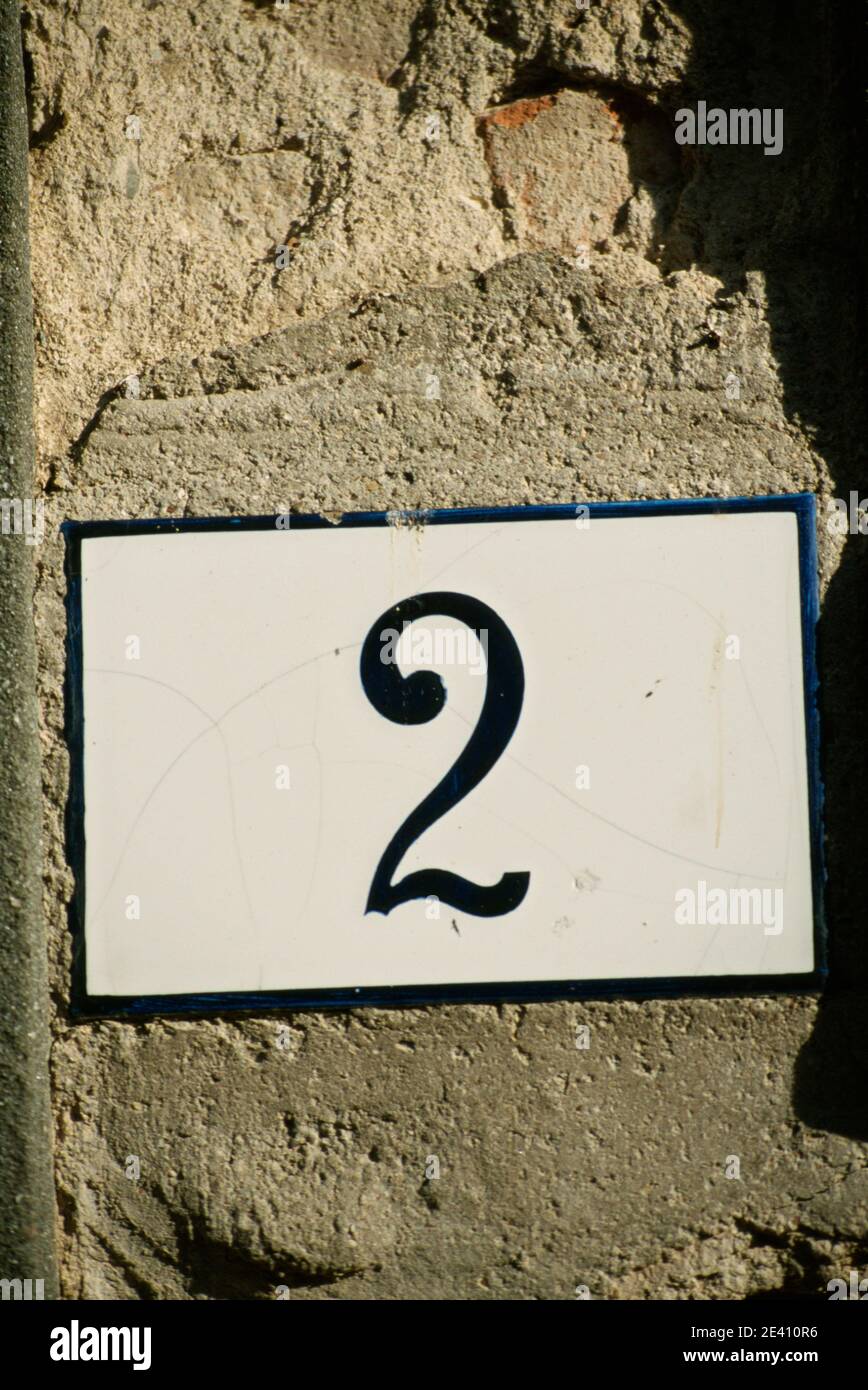 Numbers - No 2 Stock Photo - Alamy