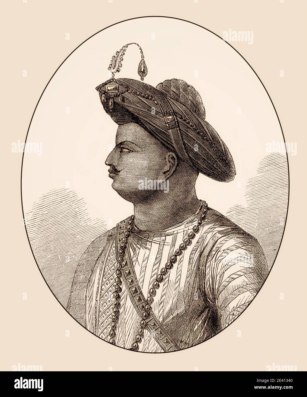 Tipu Sultan, Tiger of Mysore, 1750 – 1799, ruler of the Kingdom of ...