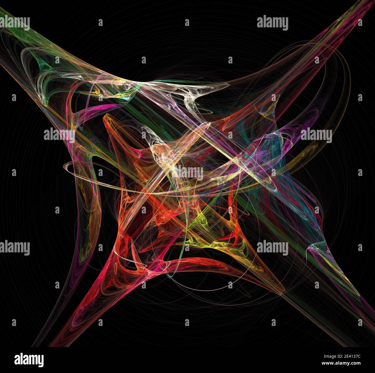 image of one Illustration of digital fractal Stock Photo - Alamy