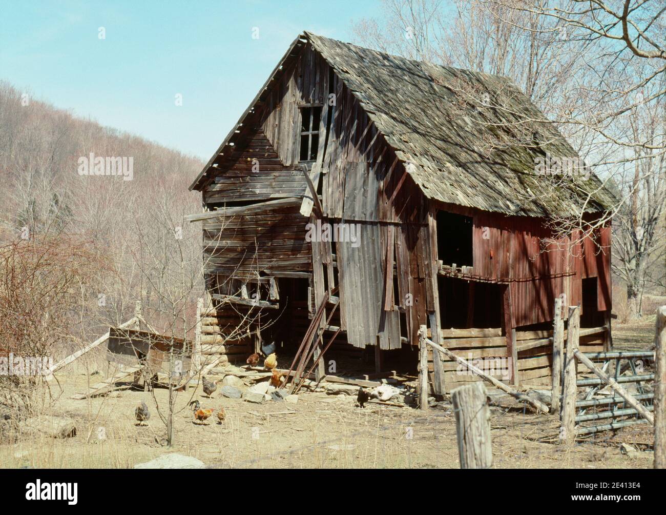 Derelict horse barn, lyme, connecticut usa Stock Photo - Alamy