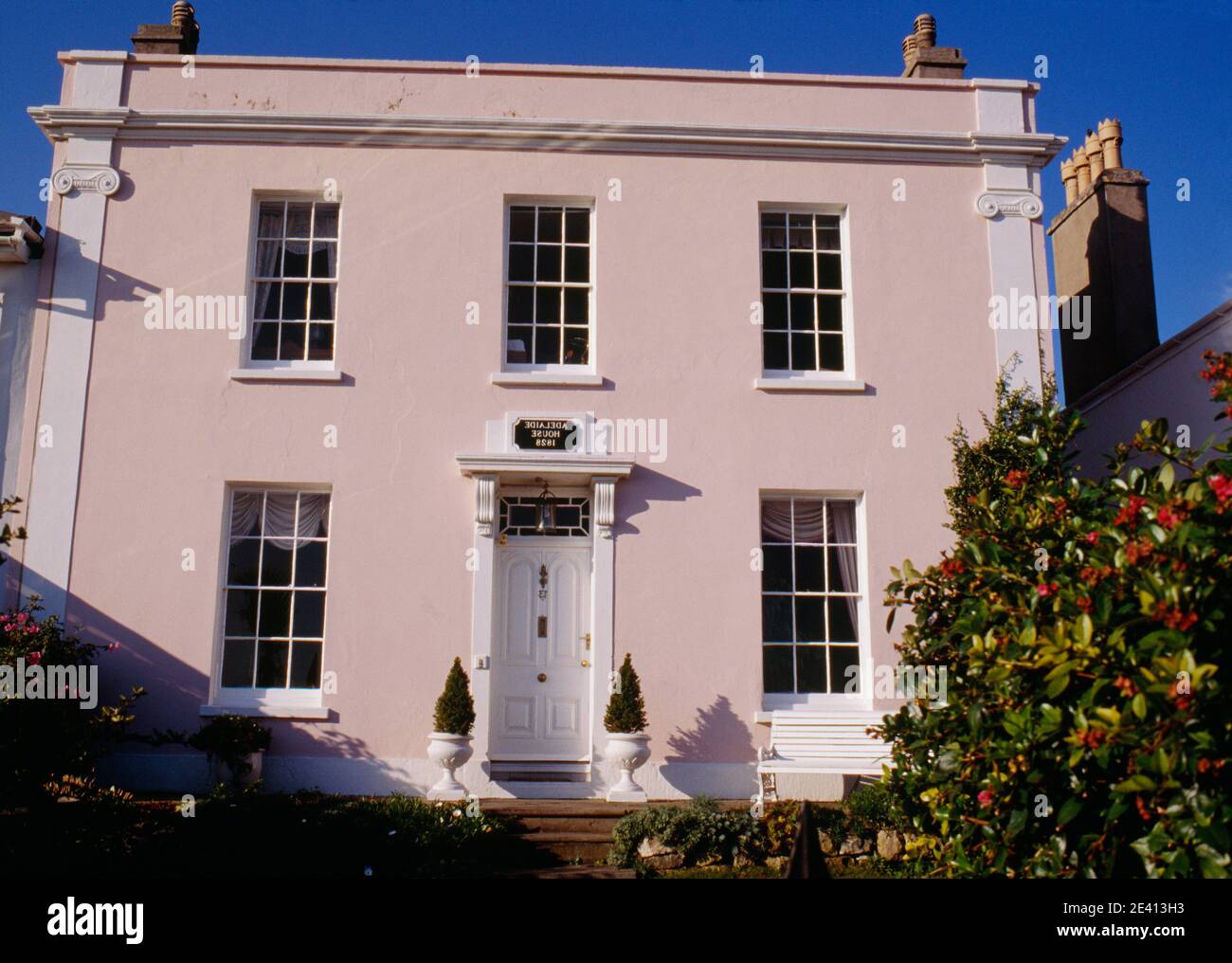 Adelaide house after queen adelaide, dated 1828, rosy light pink colour ...