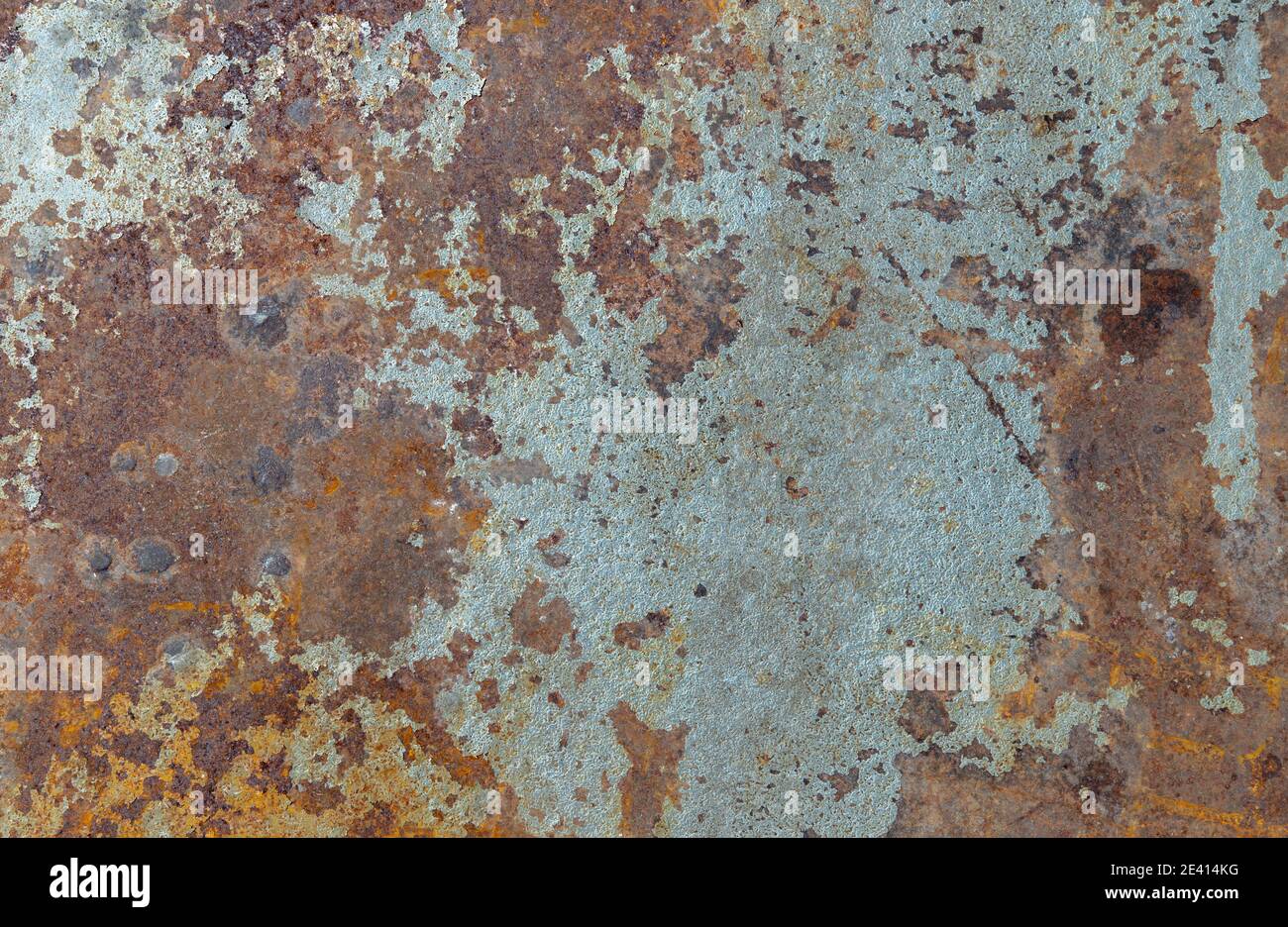 Dark Hard Rust On An Old Sheet Of Metal Texture. Iron Surface Full Area ...