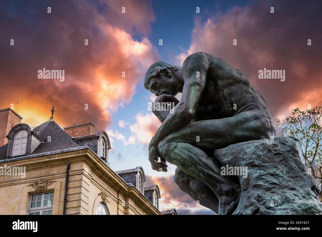PARIS, FRANCE, APRIL 23, 2017 : exteriors, sculptures and gardens of ...