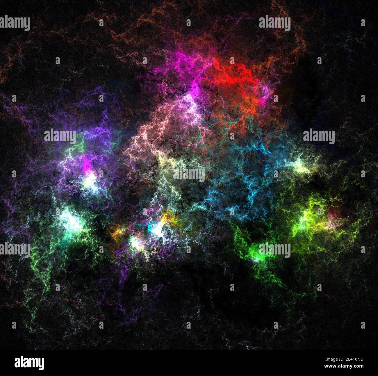 image of one Illustration of digital fractal Stock Photo - Alamy