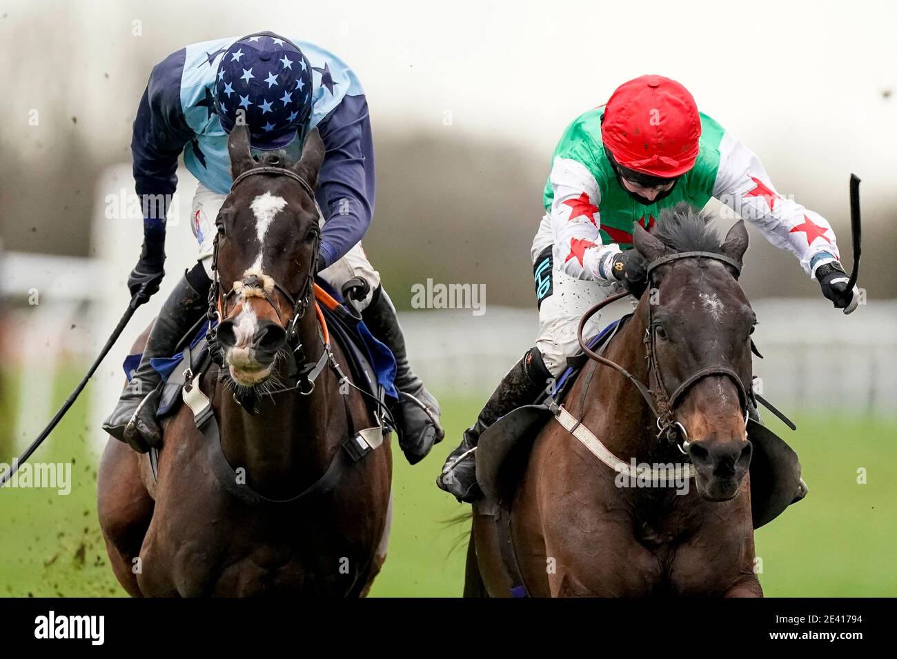 Millie Wonnacott riding Dawson City (right) on the way to winning The ...