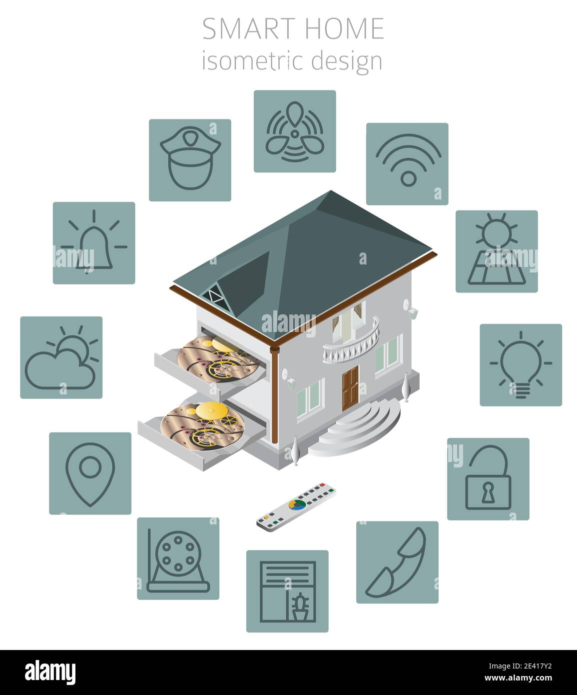 Smart home. Isometric infographic collection. Vector illustration Stock Vector Image & Art - Alamy