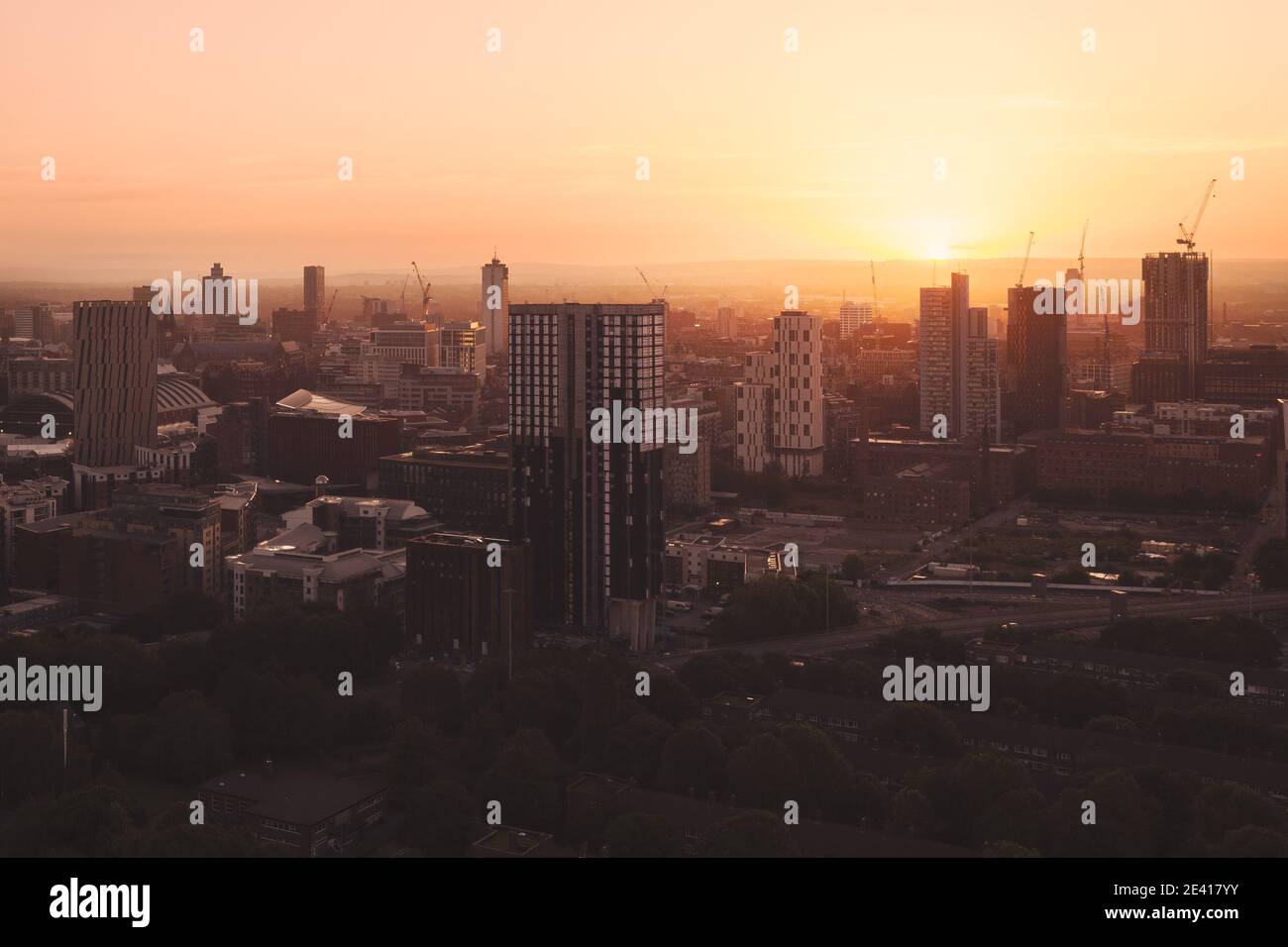 Aerial View Manchester City Centre High Resolution Stock Photography ...