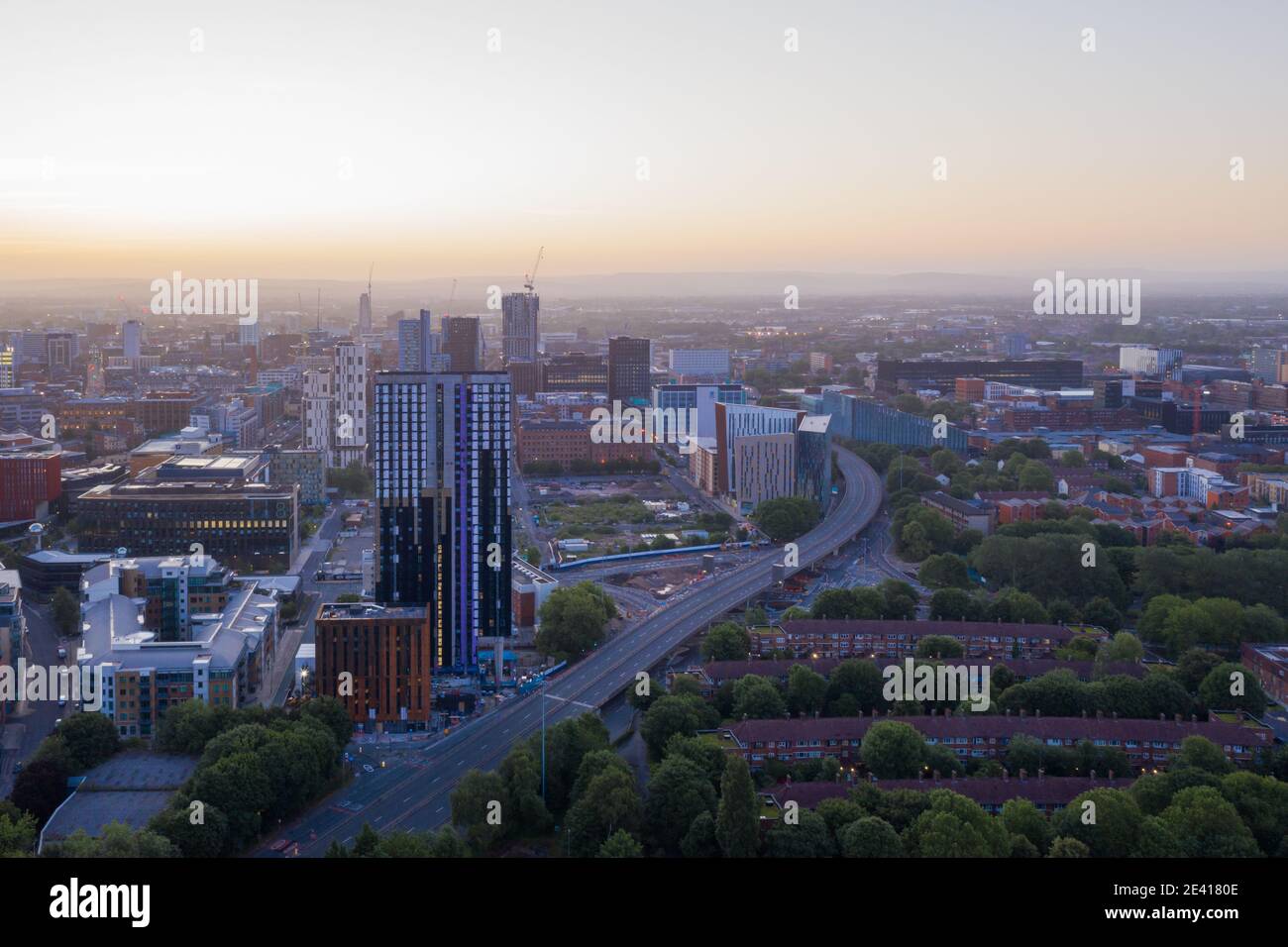 Aerial View Manchester City Centre High Resolution Stock Photography ...