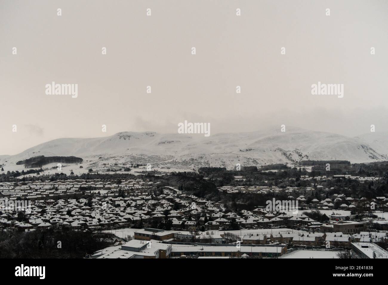 A view of the Edinburgh Pentlands from Craiglockhart Hill Stock Photo ...