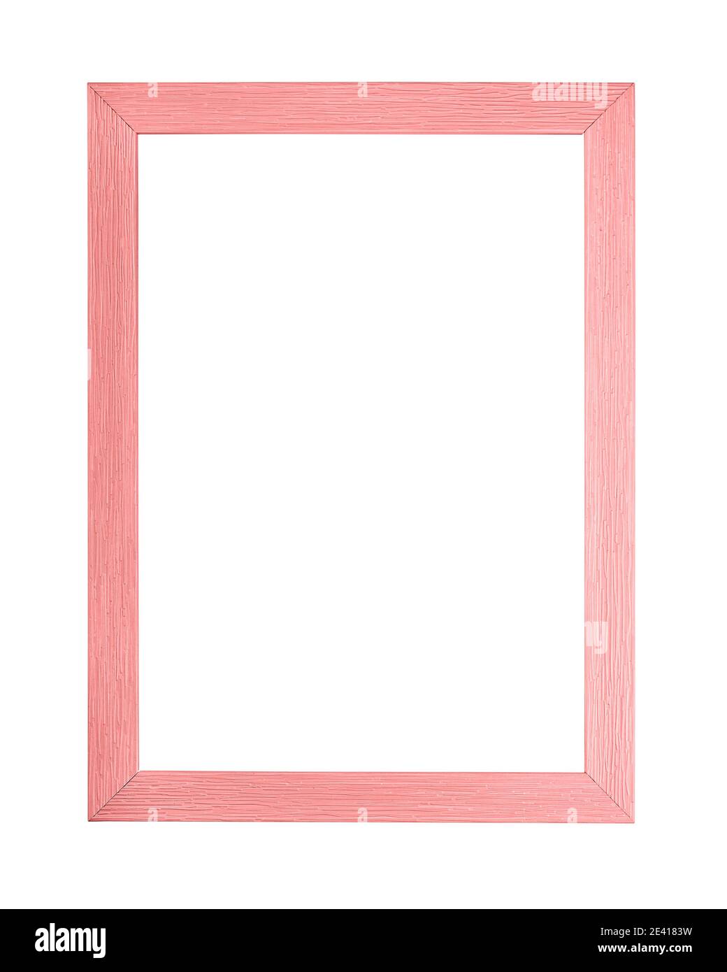 Modern pastel color pink painted rectangular vertical frame for picture ...