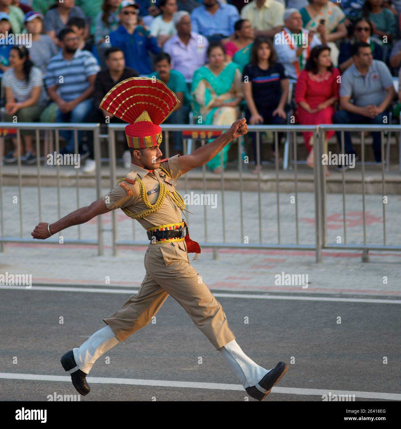 Wagah, India Pakistan Border Stock Photo - Alamy