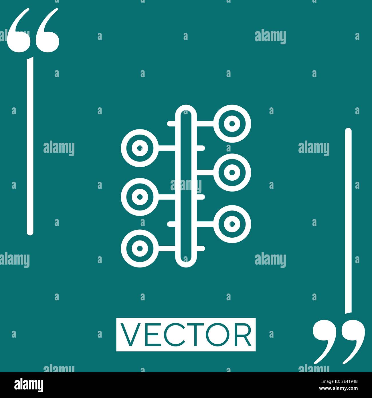 timeline vector icon Linear icon. Editable stroke line Stock Vector ...