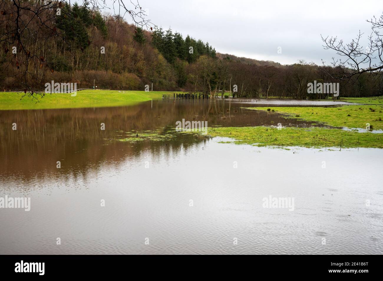 Pickering, England, UK, 22nd January 2021. The town escapes flooding ...