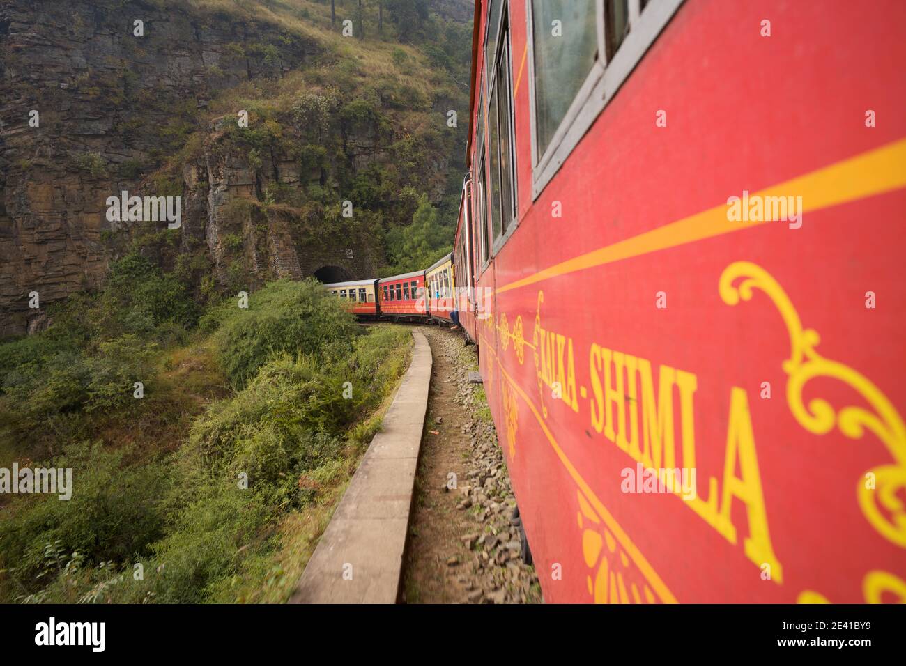 Kalka To Shimla Mountain Railway, India Stock Photo - Alamy