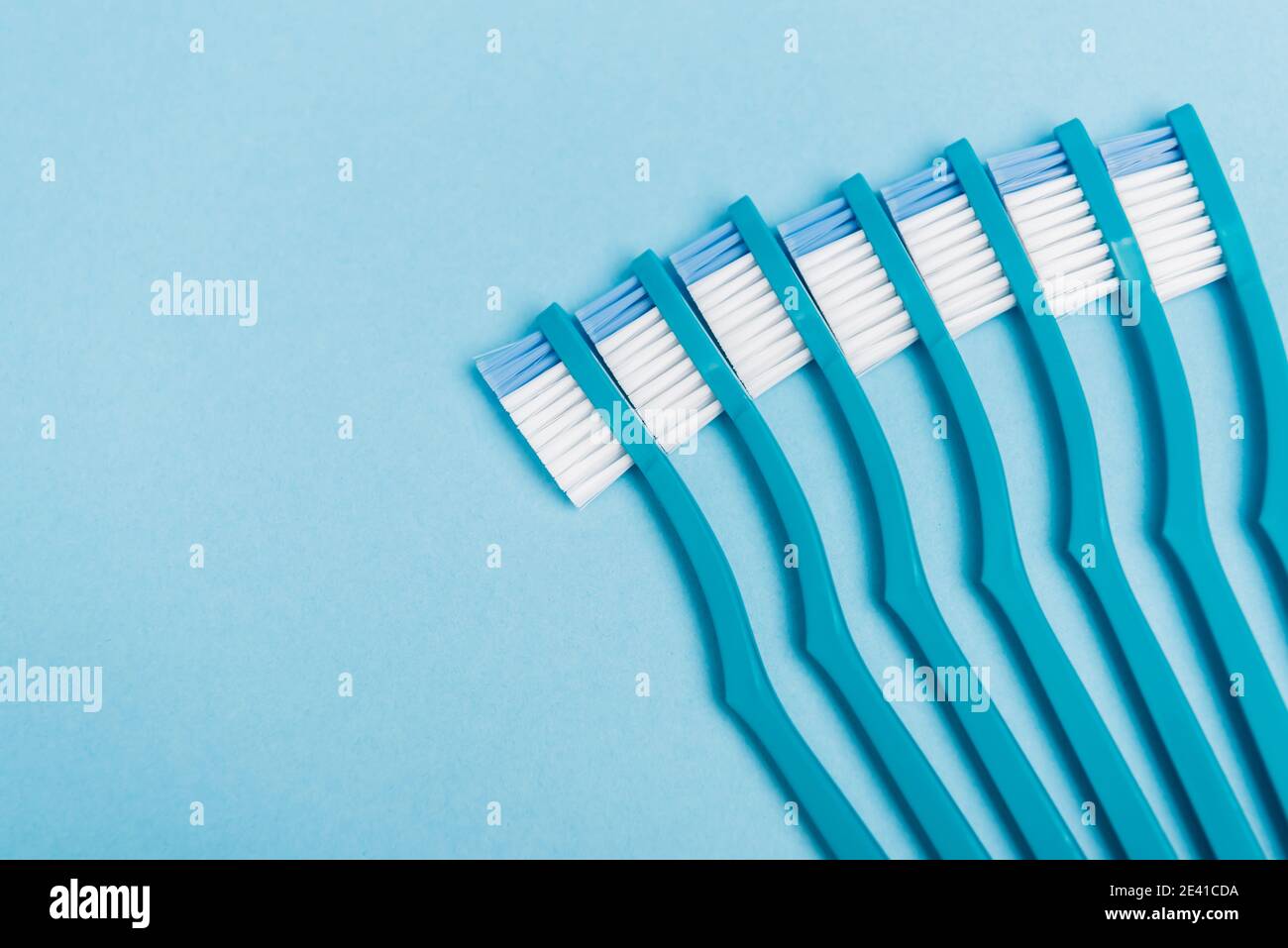 Top view clean toothbrushes hi-res stock photography and images - Alamy