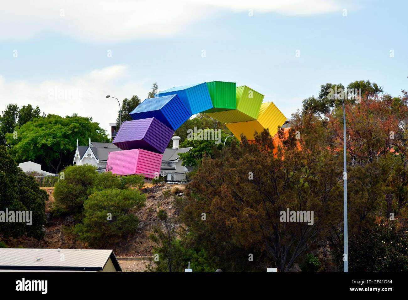 Perth, Western Australia - November 27, 2017: Rainbow Arch sculpture ...