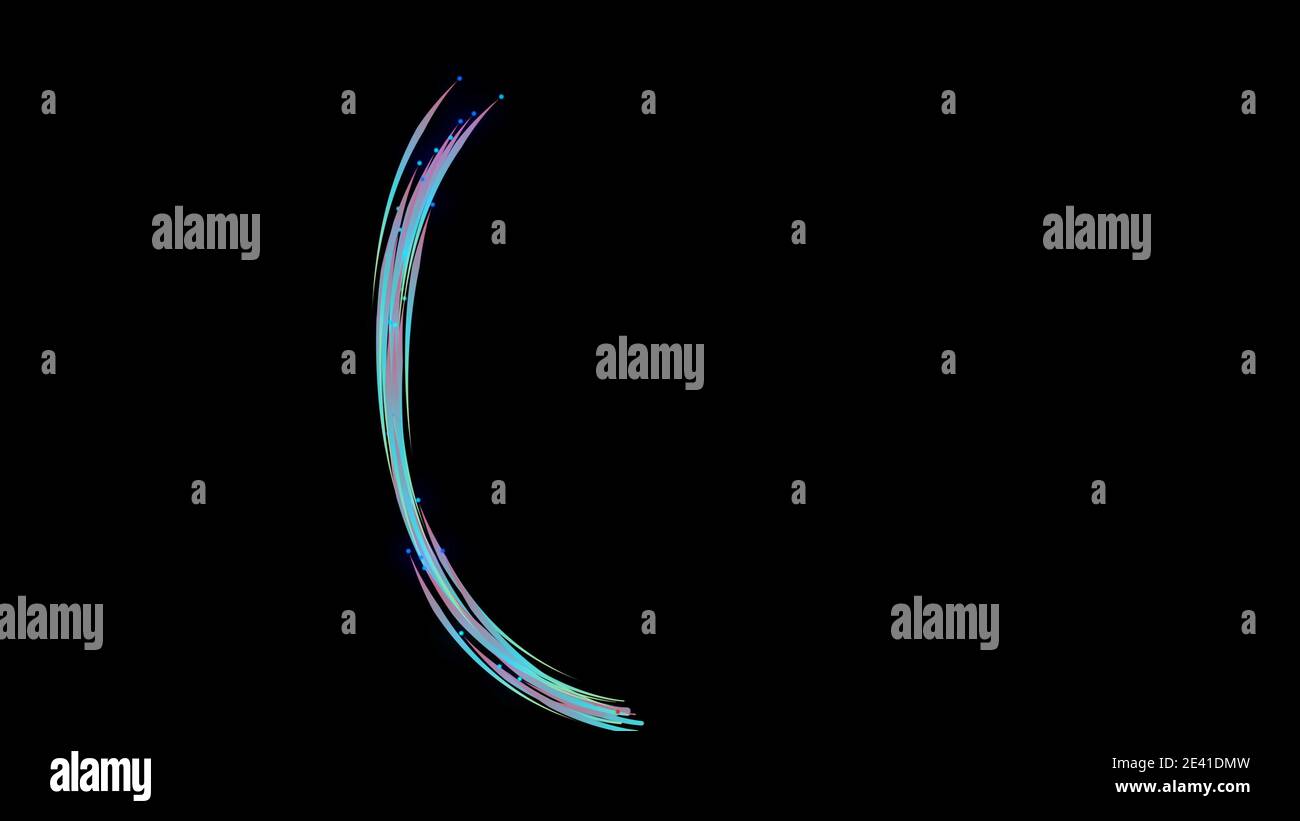 Ellipse Stroke Colorful lines design shape form overlay for your ...