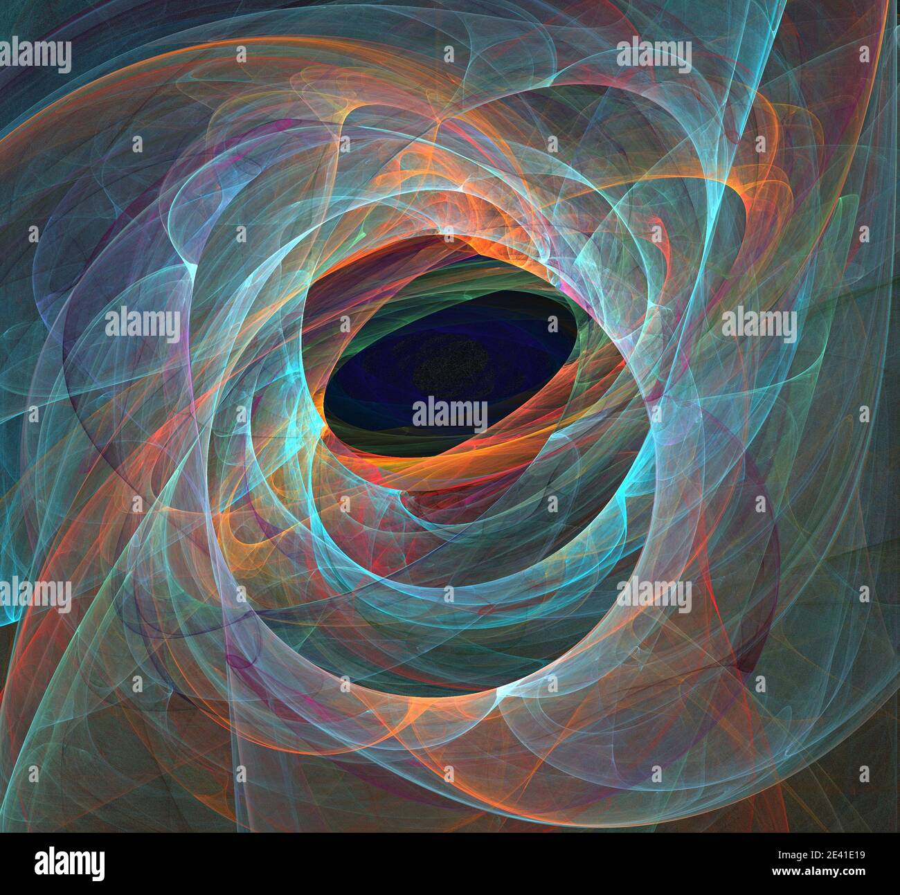 image of one Illustration of digital fractal Stock Photo - Alamy
