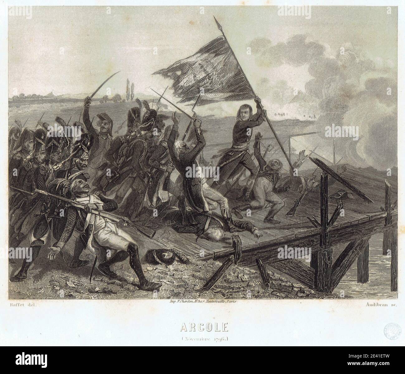 Bonaparte à Arcole 6 novembre 1796 Stock Photo - Alamy