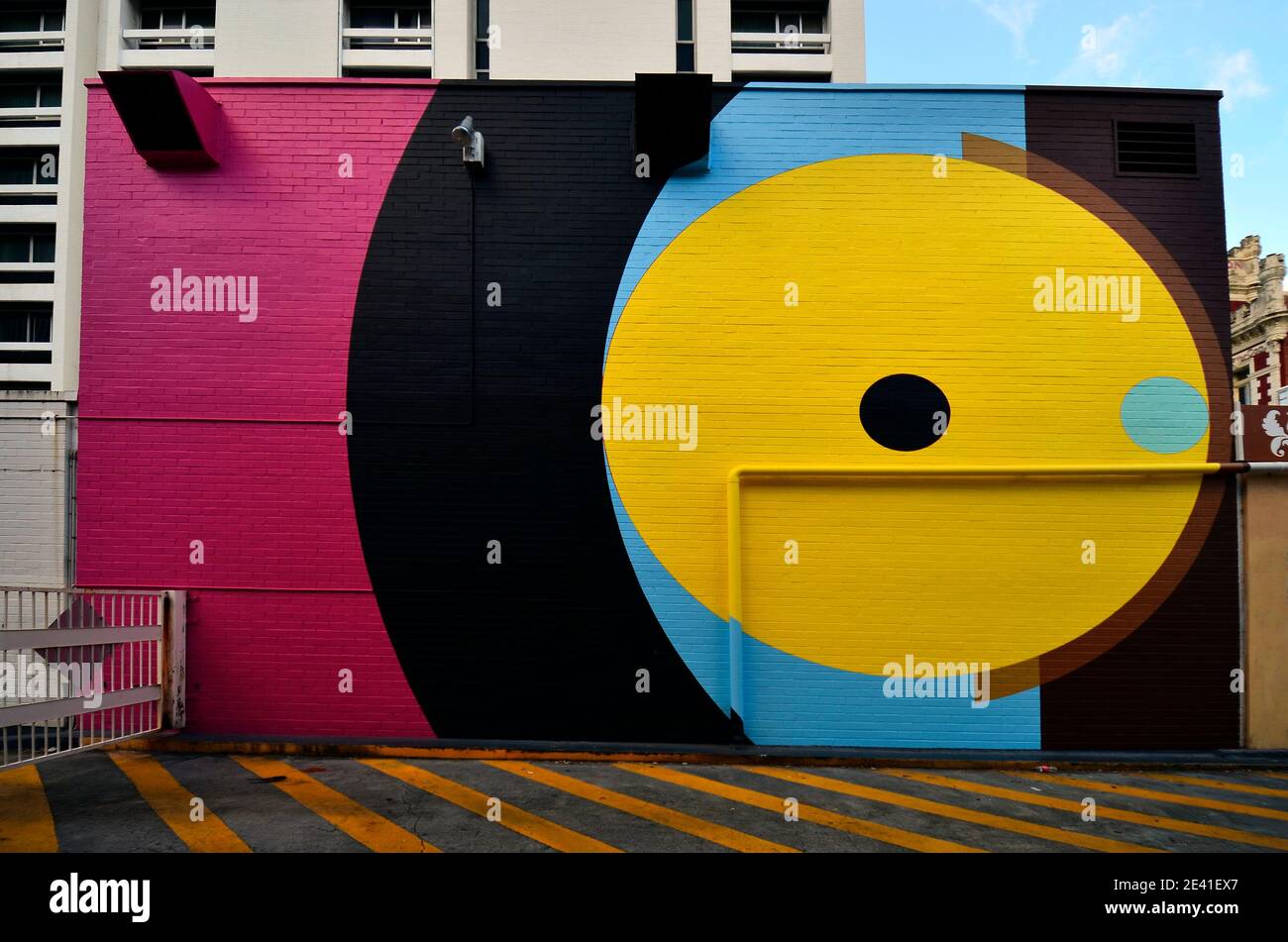 Australia, Perth, colorful painted brick wall Stock Photo - Alamy