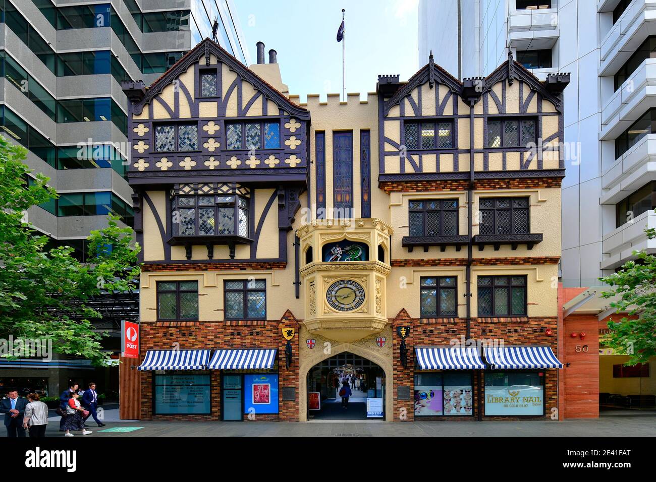 Perth, WA, Australia - November 28, 2017: Unidentified people and ...