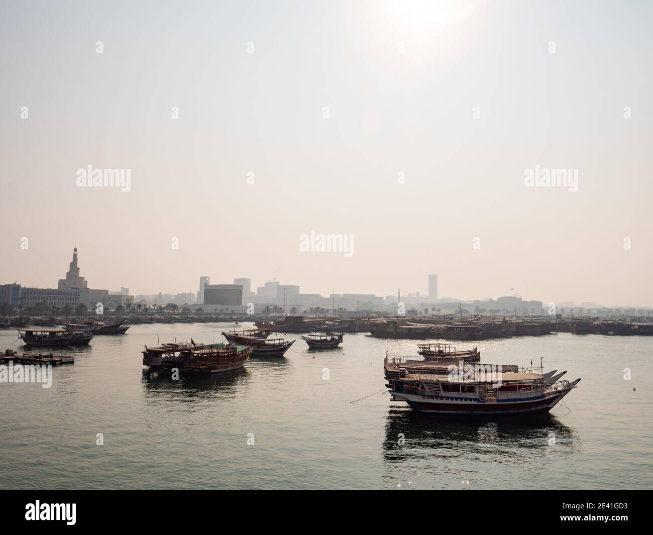 Traditional wooden dhow doha hi-res stock photography and images - Alamy